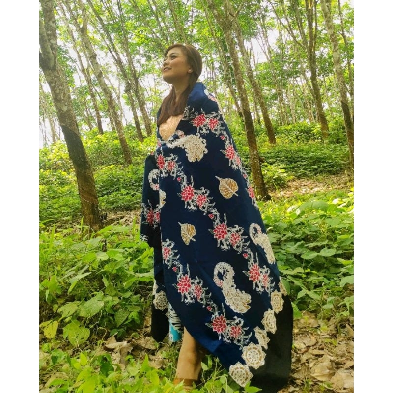 Jual batik merak teratai biru | Shopee Indonesia