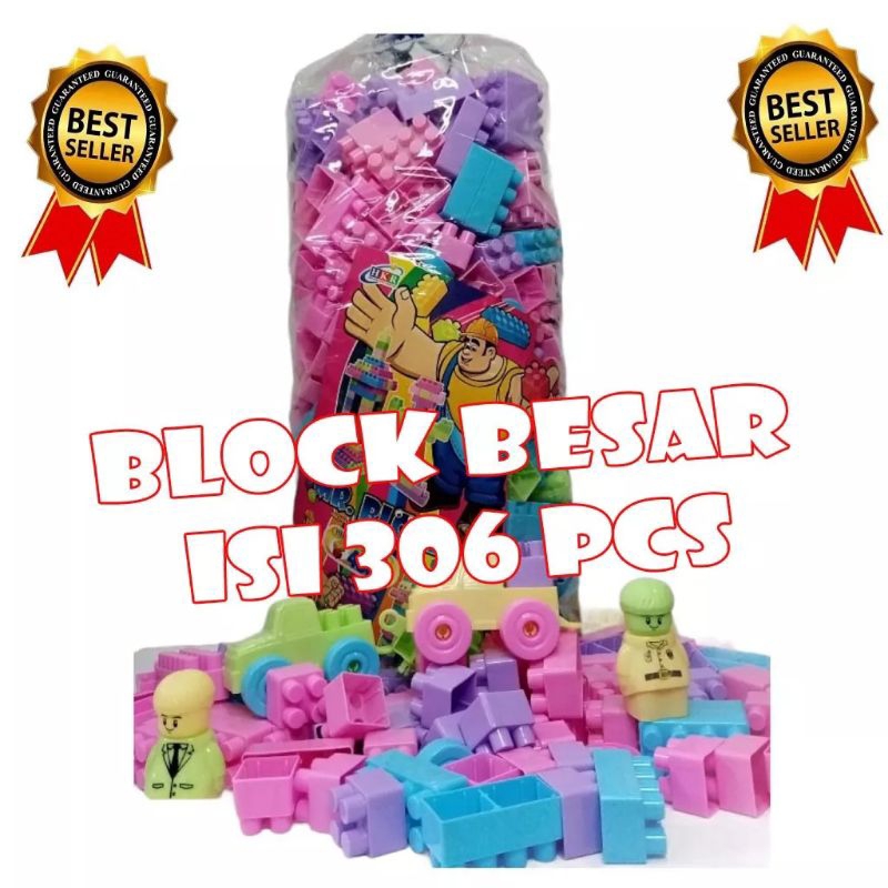 Jual Mainan Lego Block Besar Jumbo isi 306 PCS | Shopee Indonesia