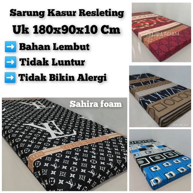 Jual Sarung Kasur Busa Resleting Uk 180x90x10 Cm. Lembut & Tidak Bikin ...