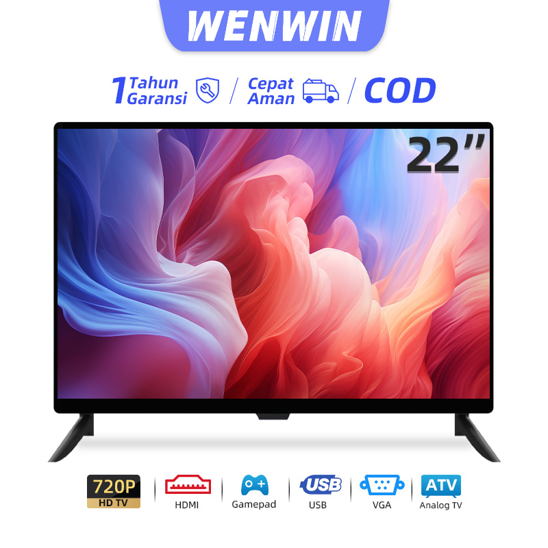 Jual WENWIN TV LED 22 24 25 26 27 inch HD Ready Analog Televisi Murah ...