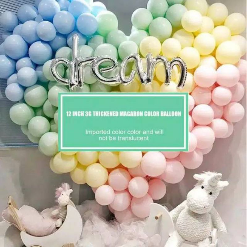 Jual PERPACK ISI 50PCS - BALON MACARON PASTEL 12 INCI ISI 50 | Shopee ...