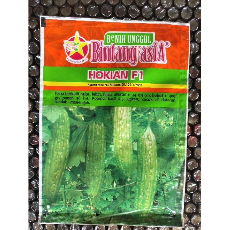 Jual HOKIAN F1 Bibit Unggul Benih Pare Paria 10 gram Bintang Asia ...