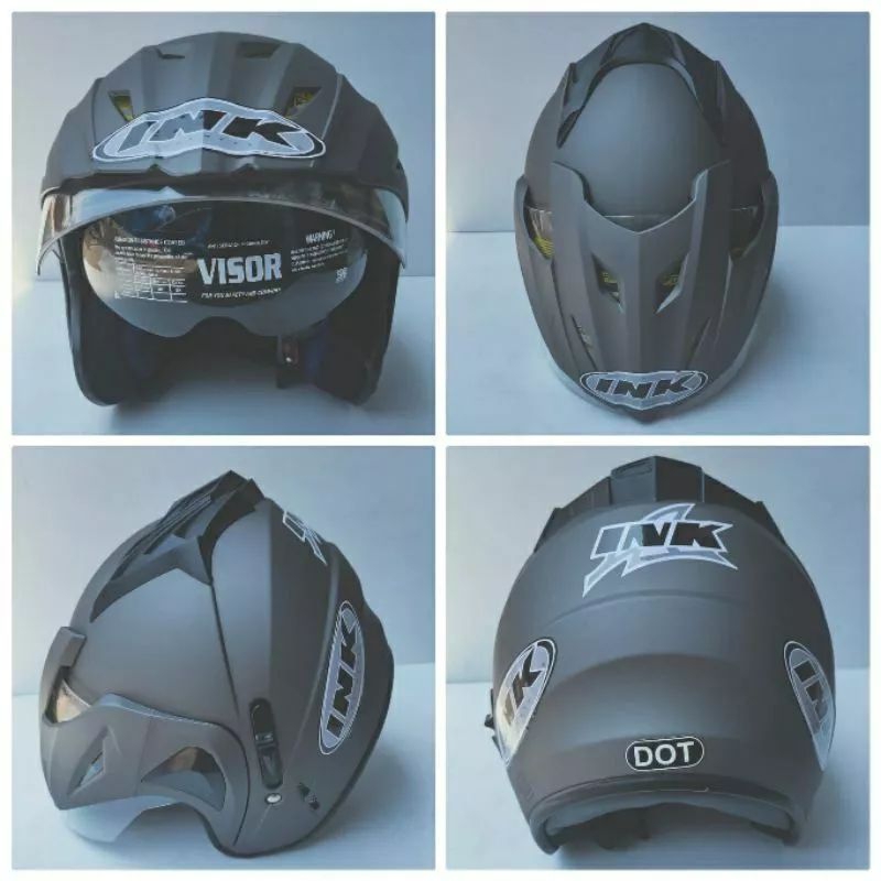 Jual HELM INK DOUBLE VISOR ORIGINAL MERK FNK EMBOSS SNI TERLARIS PAKING ...