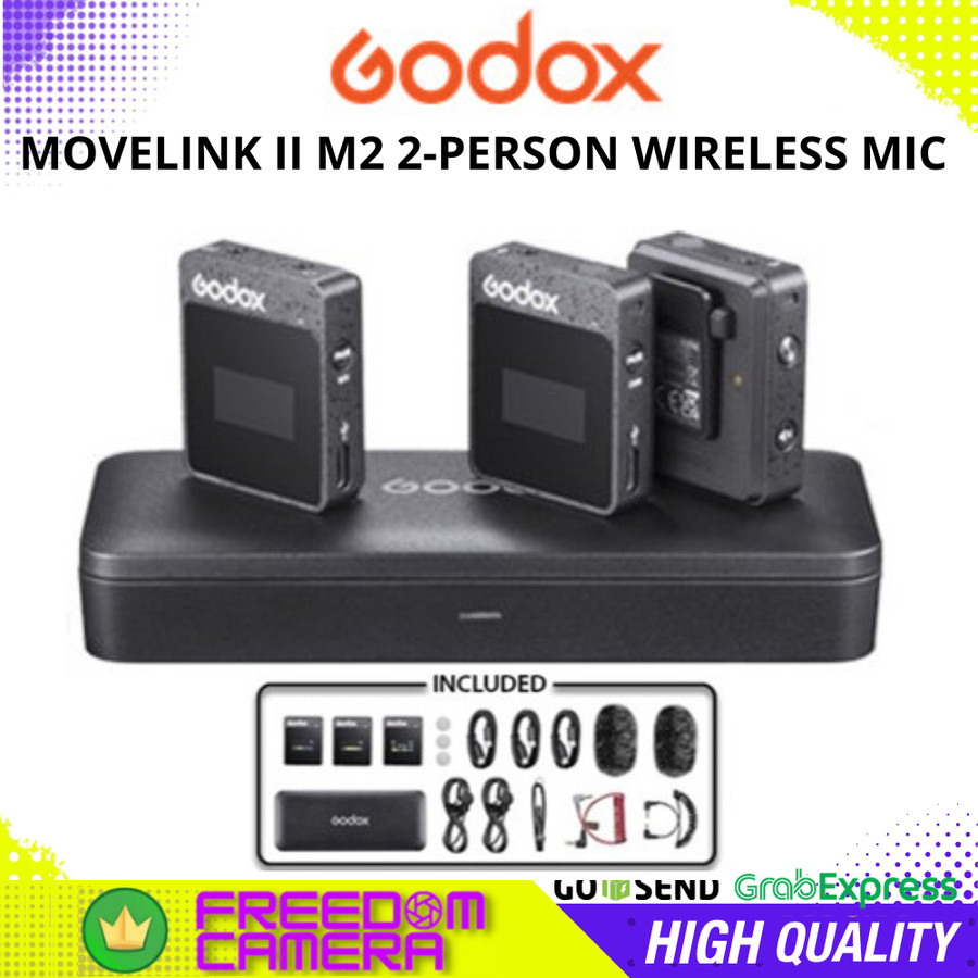 Jual Godox MoveLink II M2 Compact 2-Person Wireless Mic Move Link 2 ...
