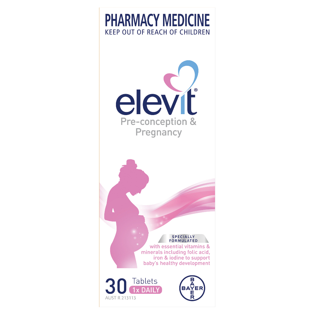 Jual ELEVIT MULTIVITAMIN (30 TABLET) - ASAM FOLAT - METAFOLIN ...
