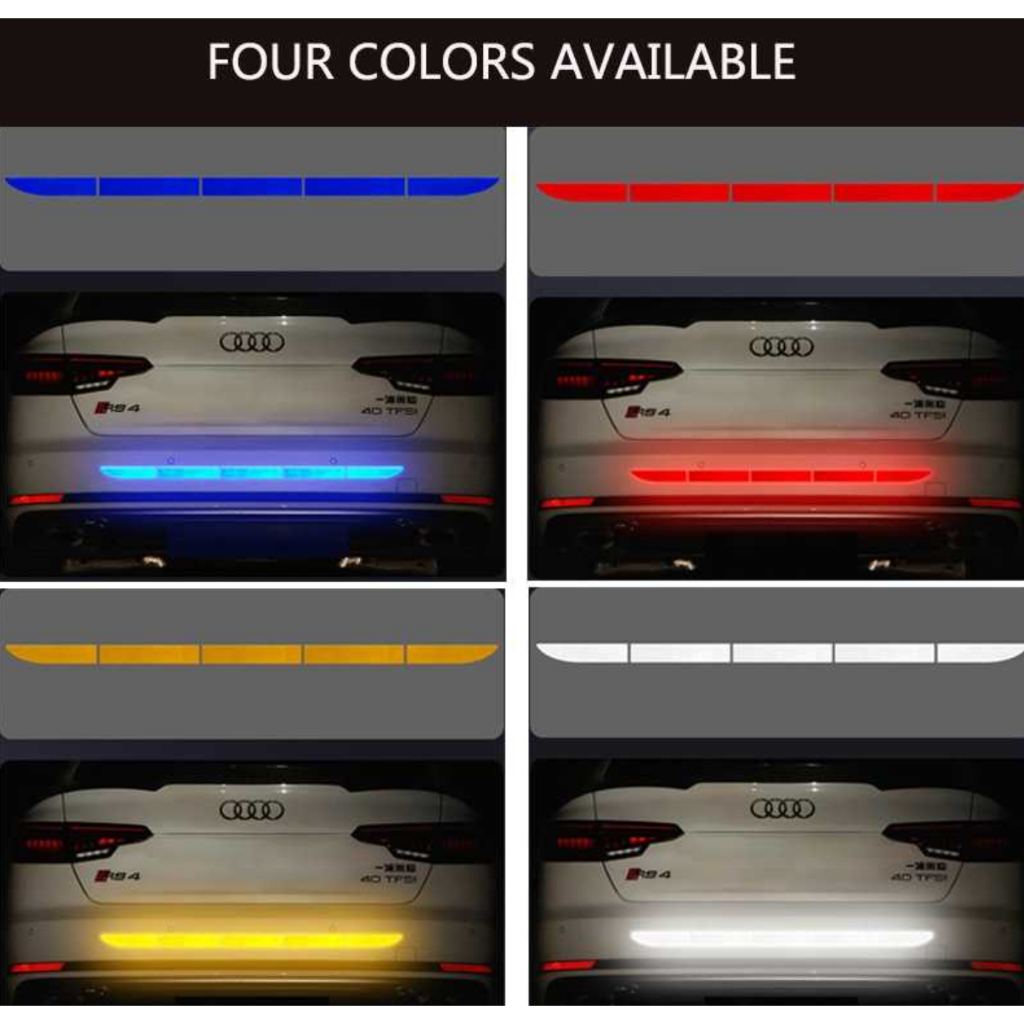 Jual Nano Car Reflective Sticker Warning Strip Trunk Exterior | Shopee ...