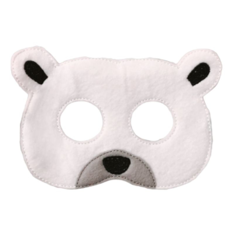 Jual Topeng Karakter Beruang Kutub Polar Bear Bahan Kain Boneka Halus ...