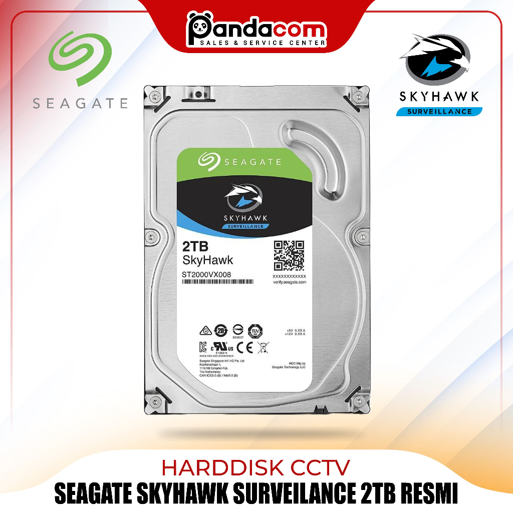 Jual HARDDISK CCTV SEAGATE SKYHAWK SURVEILANCE 2TB RESMI | Shopee Indonesia