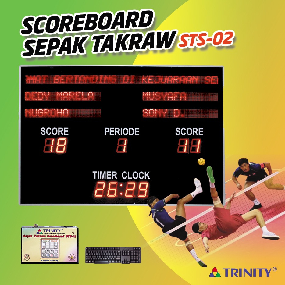 Jual Scoreboard Sepak Takraw STS-02-TRINITY | Shopee Indonesia