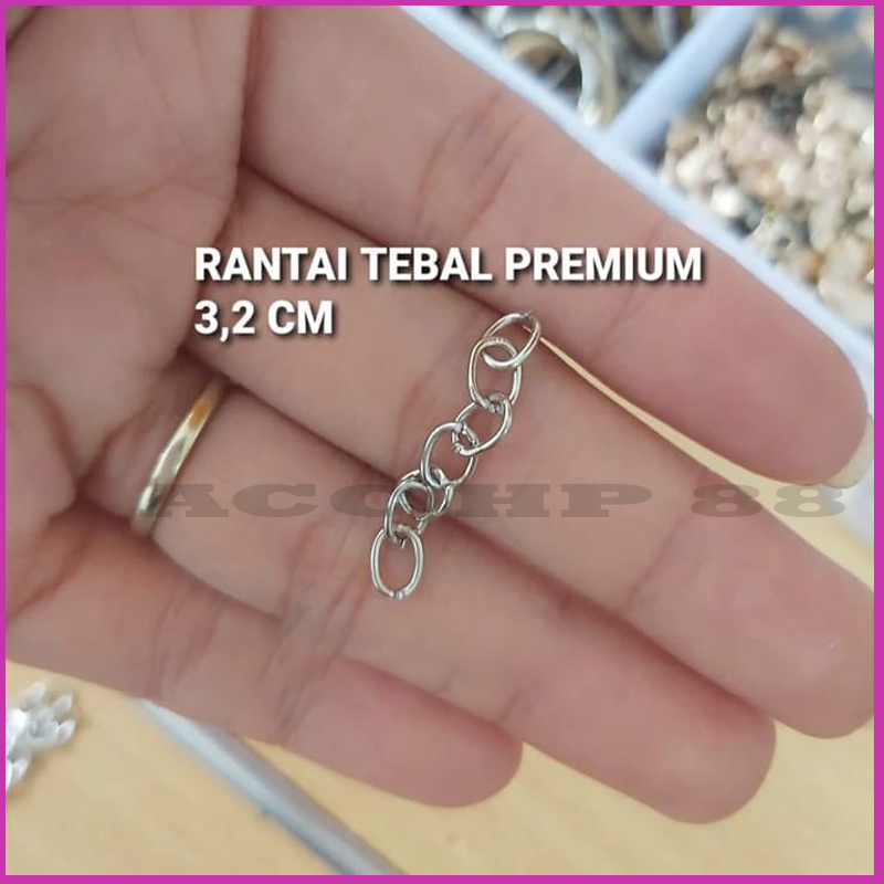 Jual 2 PCS / Acchp Kokot 12mm Ring Pengait Rantai Penyambung Gelang 3,2 ...