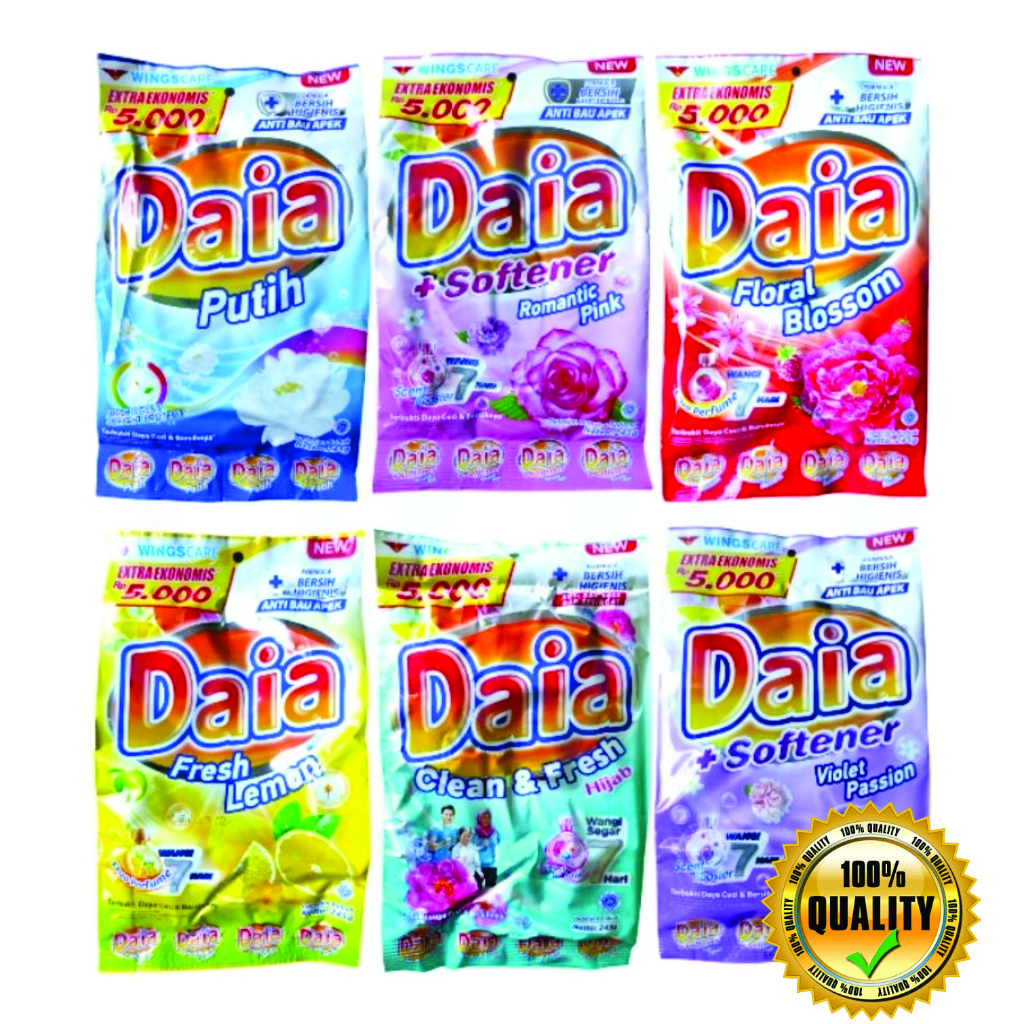 Jual Daia Bubuk 5000 245g / Daia Deterjen Bubuk 245gr | Shopee Indonesia