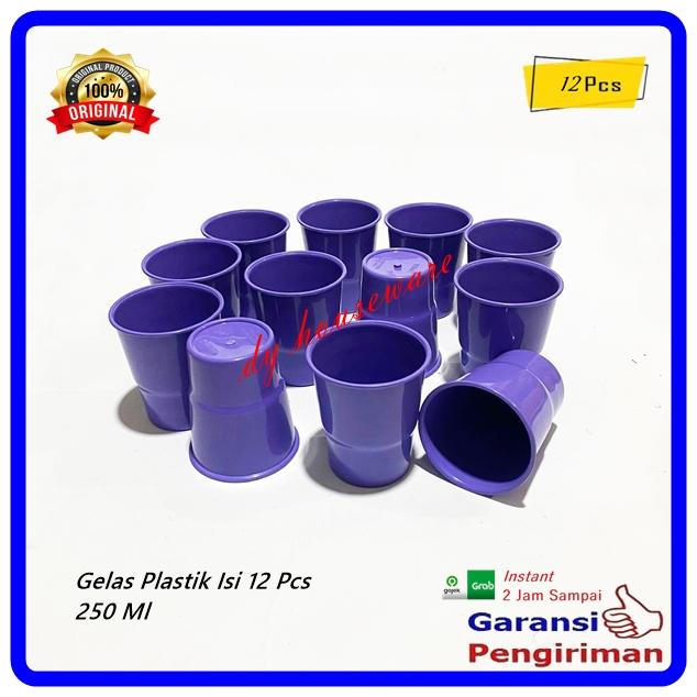 Jual Gelas Plastik Aqua Teh Kopi Tebal Cangkir Plastik Warna 250 Ml 1 ...