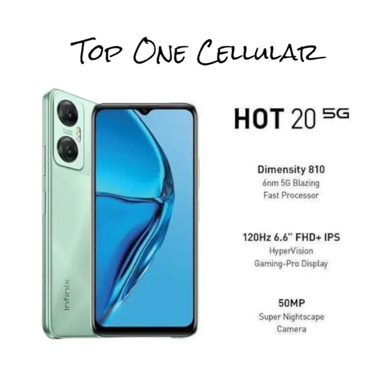 Jual Infinix Hot 20 4/128GB 5G NFC Handphone Gaming Terbaik Dengan ...