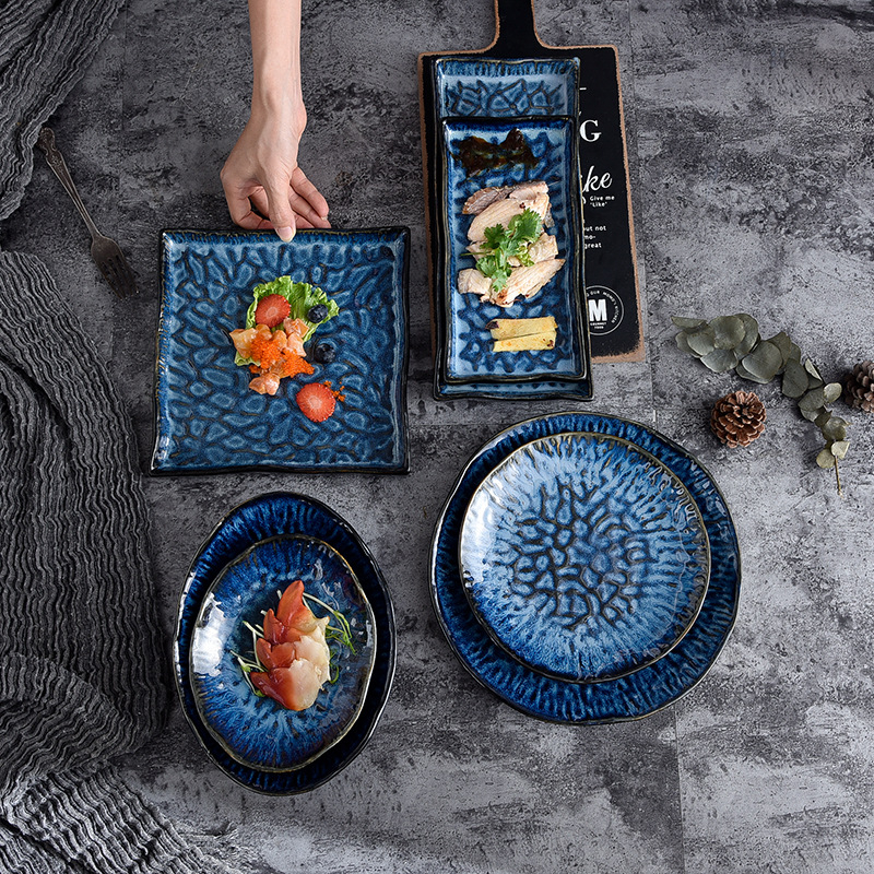 Jual ASHOME piring makan dan saji keramik restaurant berbentuk persegi ...