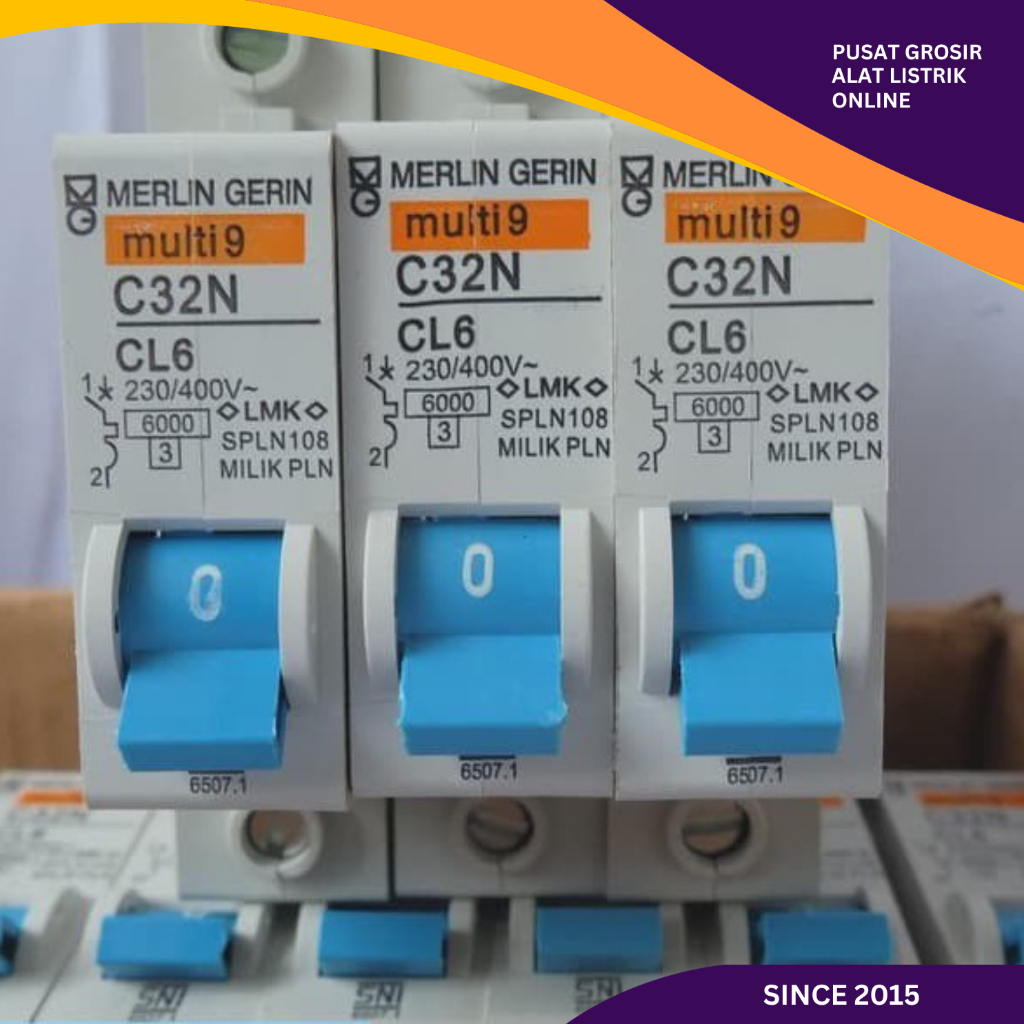 Jual MCB MERLIN GERIN BIRU 2A 4A 6A 10A 16A 20A 25A 32A 40A 63A MULTI9 2 4 6 10 16 20 25 32 40 ...