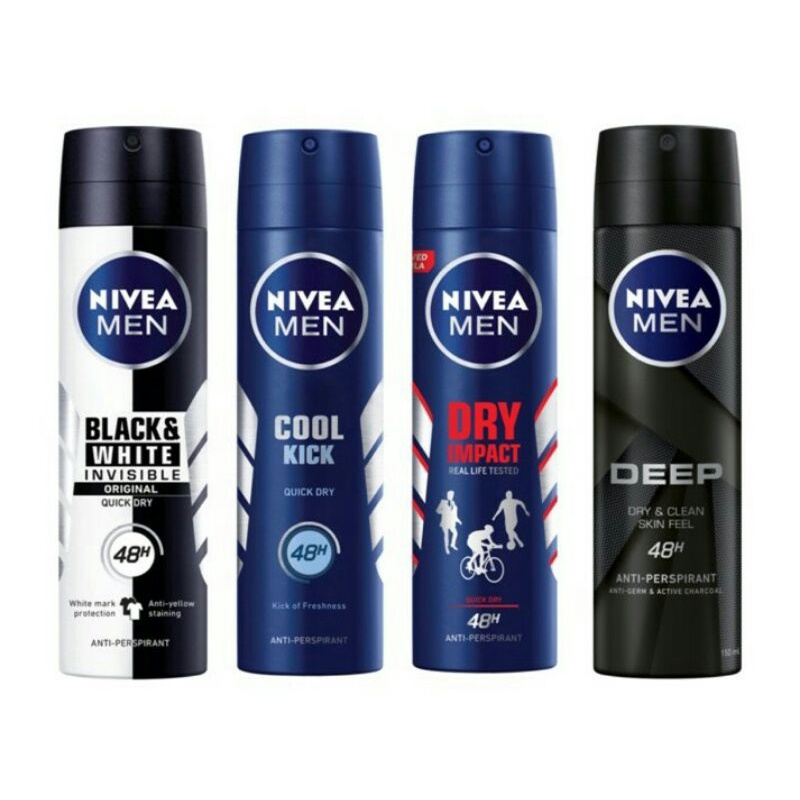 Jual Nivea Men Deodorant Spray 150ml ( KHUSUS UNTUK AREA PULAU JAWA ...