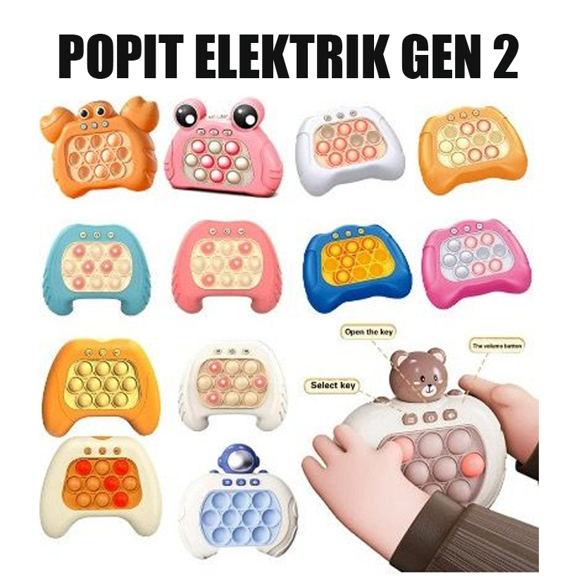 Jual MAINAN ANAK GAME VIRAL POP IT ELEKTRIK FIDGET TOYS LED MOTIF ...