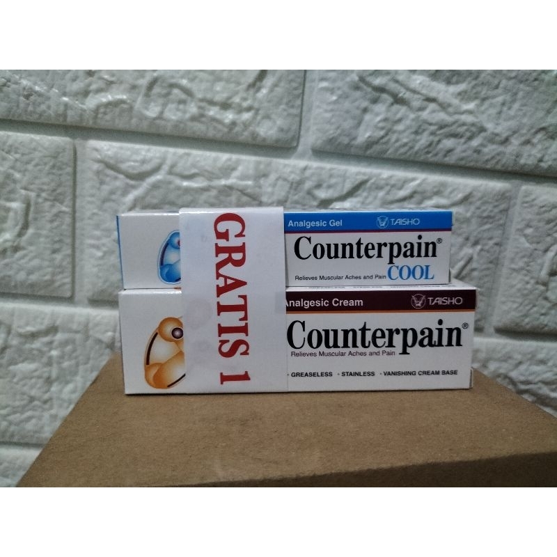 Jual Counterpain cream 30gr + Counterpain cool 15gr BANDED | Shopee ...