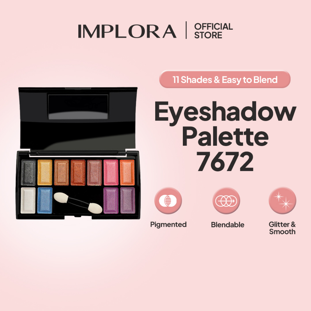 Jual Implora Eyeshadow Palette 7672 | Shopee Indonesia