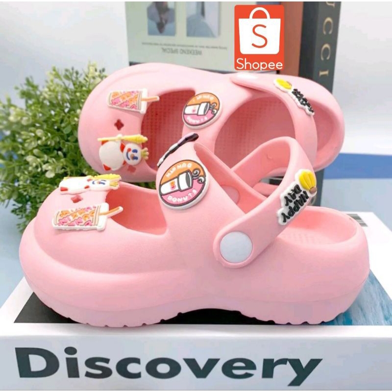 Jual Sandal cewek Perempuan Crocs Model Terbaru MIxue Viral Kekinian ...