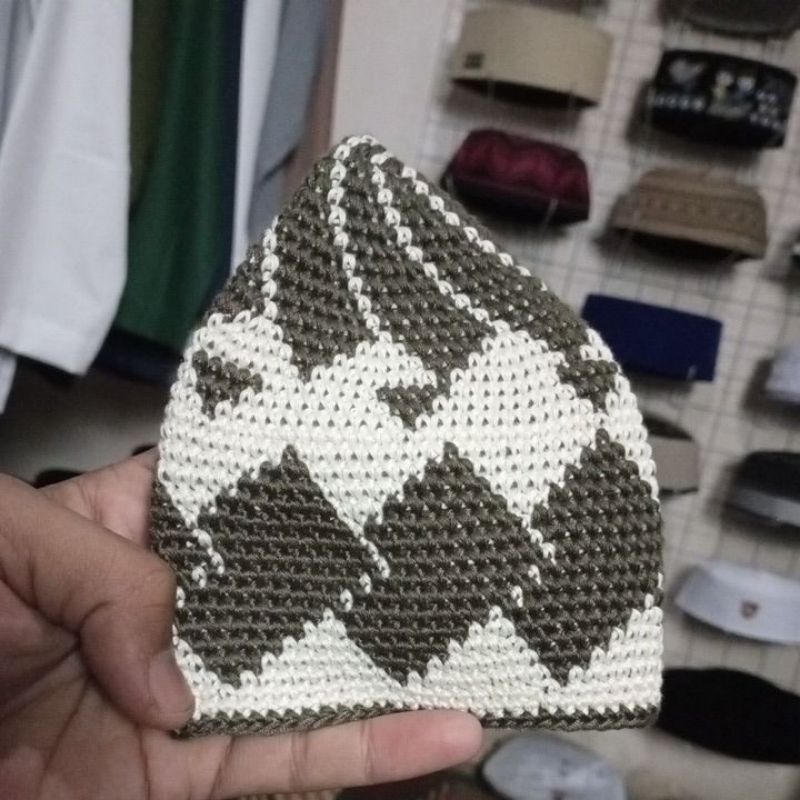 Jual Peci Songkok Rajut Kopiah Yaman Hadrotulmaut | Shopee Indonesia