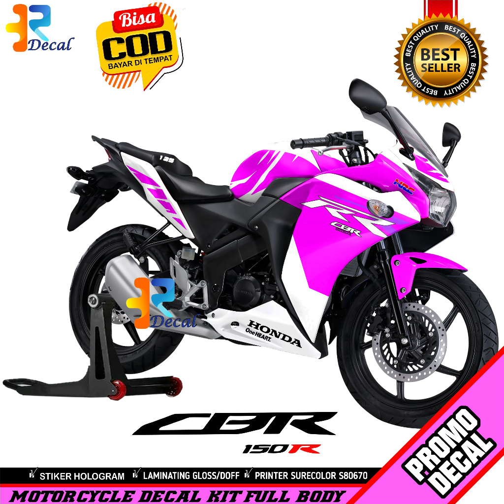 Jual Decal Motor CBR 150R CBU Thailand Desain Livery 1000 WSBK Sticker ...
