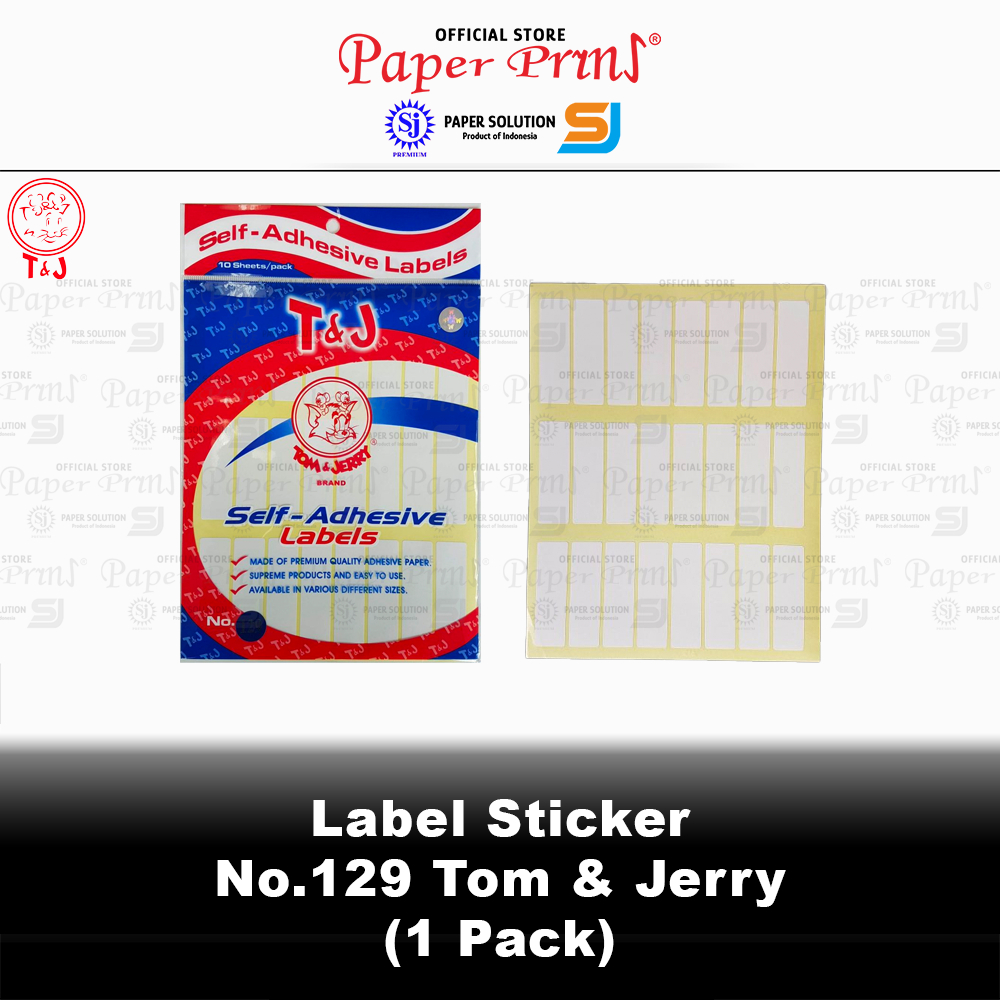 Jual Kertas Laser Label Stiker No. 129 Tom & Jerry | Shopee Indonesia