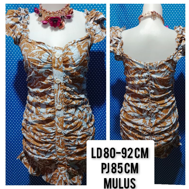 Jual AZZIRA PRELOVED MINI DRESS PESTA BIRU MUMER | Shopee Indonesia