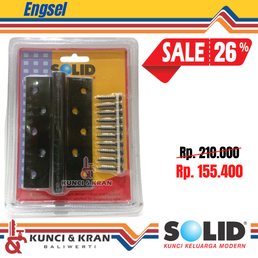 Jual Engsel Solid EK 18 5x3x3 4bb Black Engsel Pintu Hitam | Shopee Indonesia