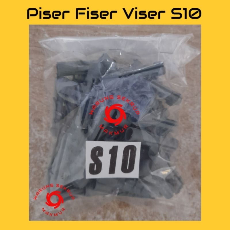 Jual (50 pcs) Piser S10 / Fiser S10 / Viser Tembok 10mm | Shopee Indonesia