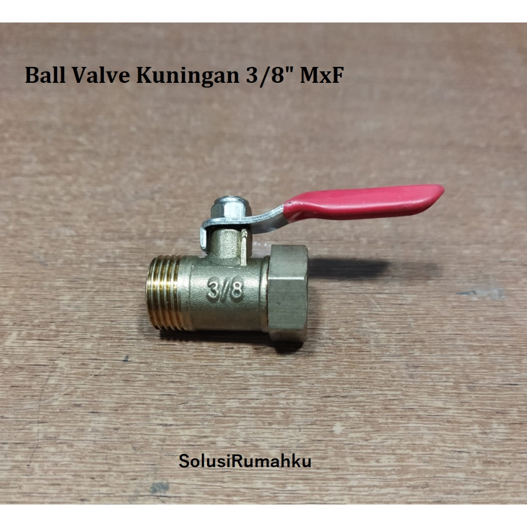 Jual [ JKU ] Ball Valve Kuningan 3/8" MXF DRAT LUAR X DALAM / Stop Kran | Shopee Indonesia