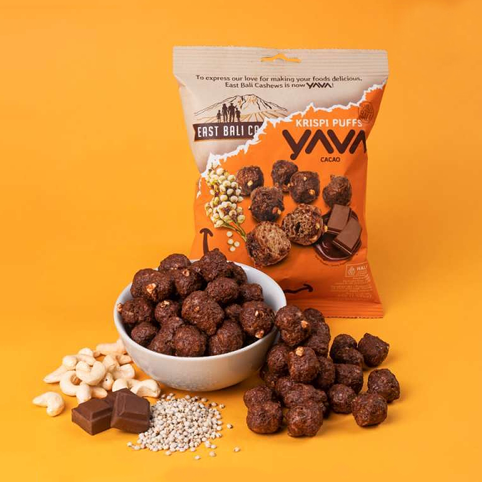 Jual YAVA Krispi Puffs 45g - Snack Sorgum Sehat East Bali Cashews ...