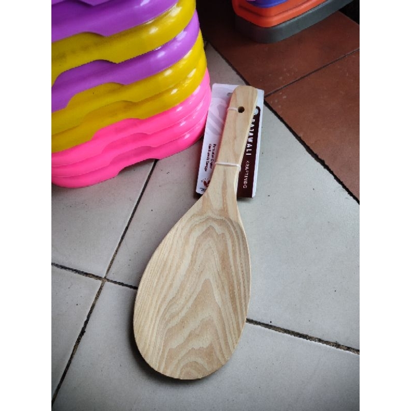 Jual Sendok/Entong Nasi Kayu Pinus Besar Panjang 35cm Lebar 11cm ...