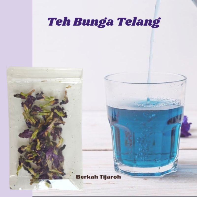 Jual Bunga Telang / Butterfly Pea / Teh Bunga Telang Kering | Shopee ...