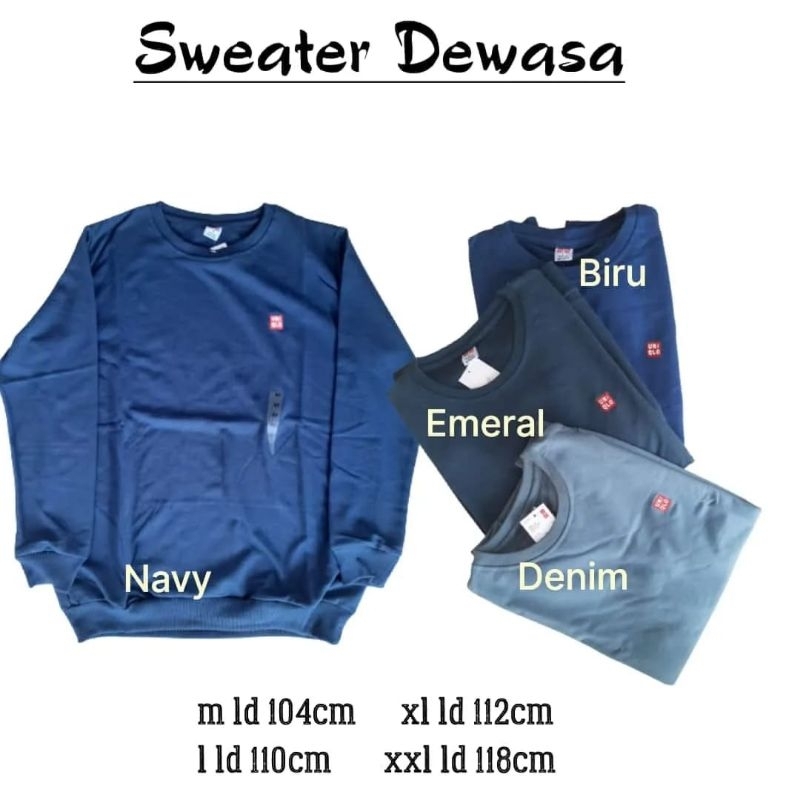 Jual sweater cowok dewasa | Shopee Indonesia