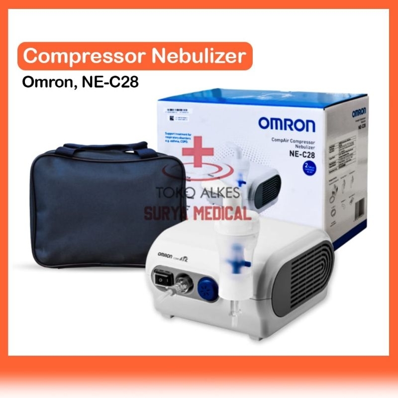 Jual Nebulizer Omron NE-C28 | Compressor Nebu NEC28 | Alat Terapi Pernafasan | Shopee Indonesia