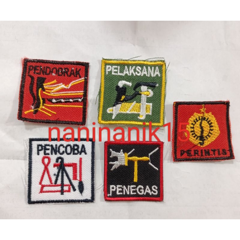 Jual BET BORDIR SANGGA perintis penegas pencoba pendobrak pelaksana ...