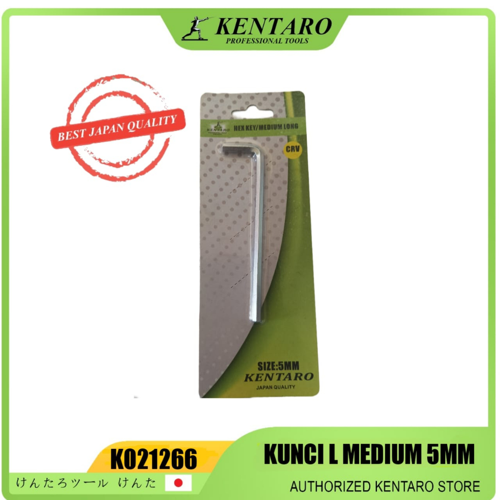 Jual KUNCI L HEX KEY SEDANG MEDIUM LONG 5 MM KENTARO TOOLS JAPAN QUALITY | Shopee Indonesia