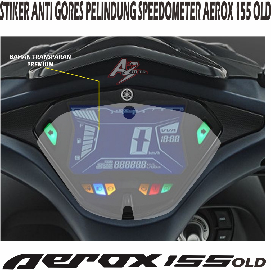 Jual Stiker Speedometer Aerox Old / Stiker Pelindung Spido Aerox 155 ...