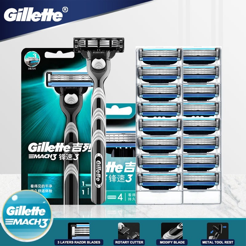 Jual Gillette Mach 3 Alat Cukur Manual Pria Pengaman Cukur Cukur ...