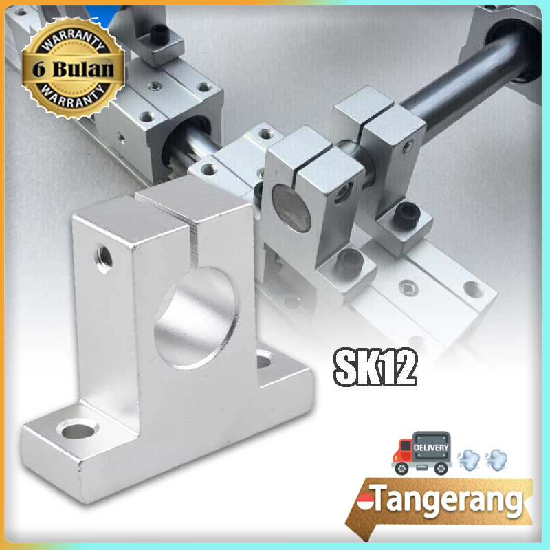 Jual SK12 Linear Rail Shaft Support 12mm Aluminium Material High ...