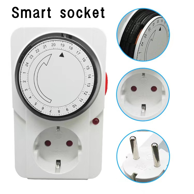 Jual COLOKAN TIMER/STOP KONTAK TIMER 24 JAM ANALOG / ALAT PENGATUR ...