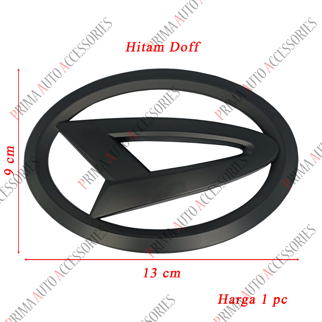 Jual Emblem Mobil Logo Daihatsu Hitam Doff 13 cm | Shopee Indonesia