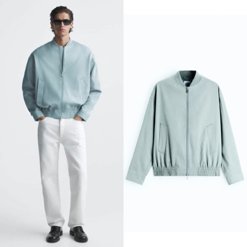 Jual Outer Double Zip Bomber Jacket (2 Colors) | Shopee Indonesia