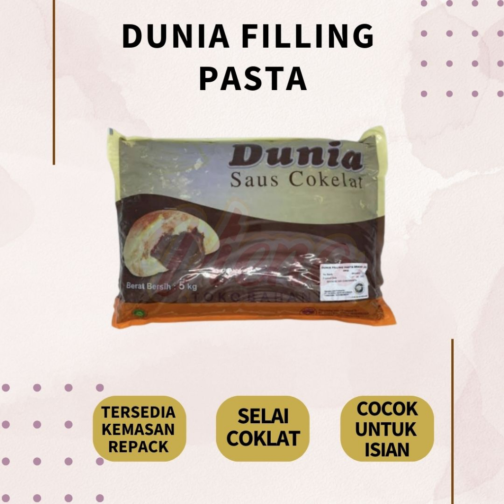 Jual Dunia Filling Pasta Coklat 5kg C8 Soft | Shopee Indonesia