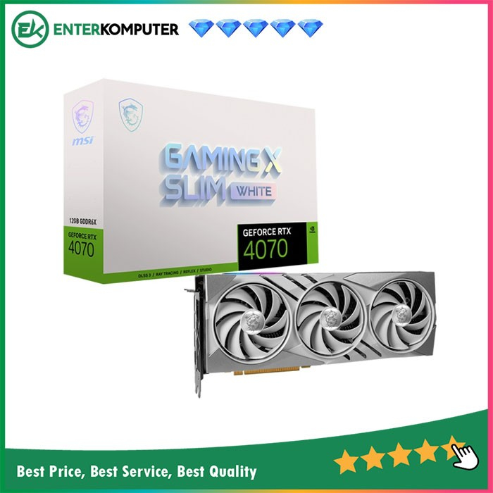 Jual MSI GeForce RTX 4070 12GB GDDR6X - Gaming X Slim WHITE 12G | Shopee Indonesia