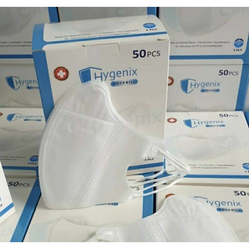 Jual Masker Duckbill 1 Hygenix Box isi 50 Face Mask CCare Alkindo ...