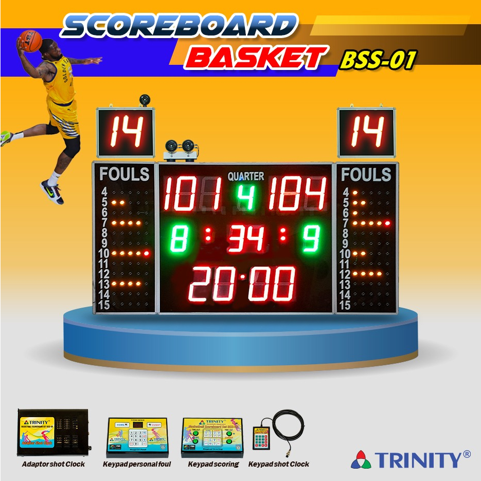 Jual Scoreboard Bola Basket BSS-01-TRINITY | Shopee Indonesia