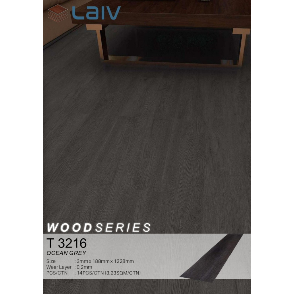 Jual Vinyl Flooring Laiv / Vinyl Lembaran 3mm Motif Kayu / Lantai Vinyl ...