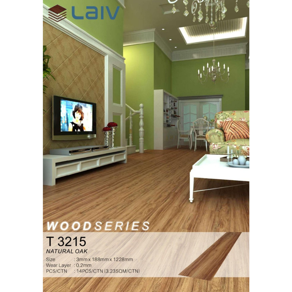 Jual Vinyl Flooring Laiv / Vinyl Lembaran 3mm Motif Kayu / Lantai Vinyl ...